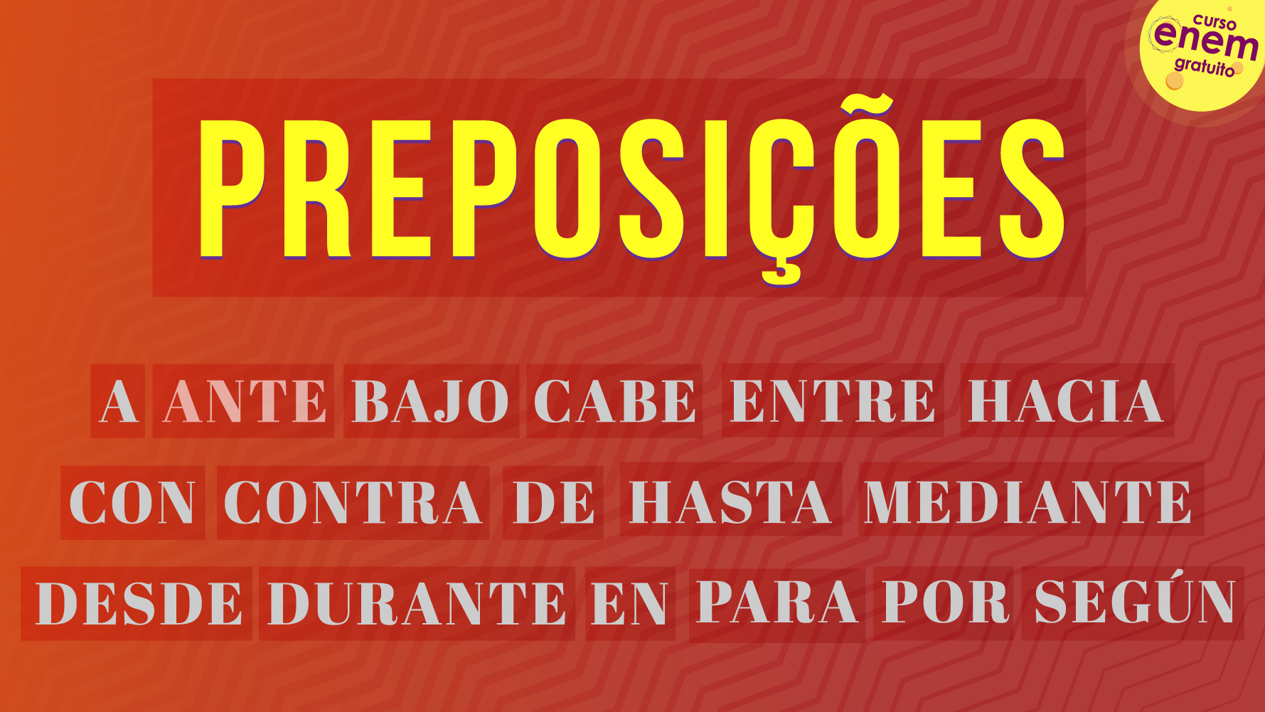 Preposições em Espanhol - Resumo de Espanhol para o Enem