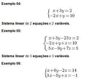 Equações e sistemas lineares: classificação e como resolver