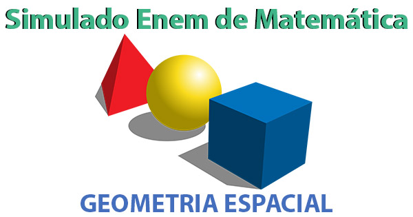 Geometria Espacial: cálculo de Área e Volume. Resumo com Simulado