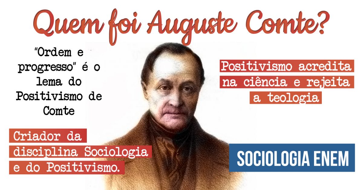 Augusto Comte e o positivismo - Revisão de Sociologia para o Enem