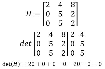 O que é o determinante de uma matriz, propriedades e como calcular