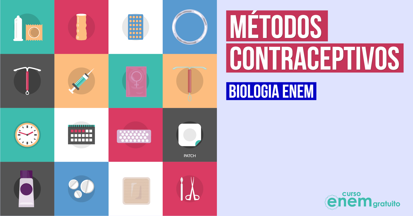 Quais são os métodos contraceptivos e como funciona cada tipo